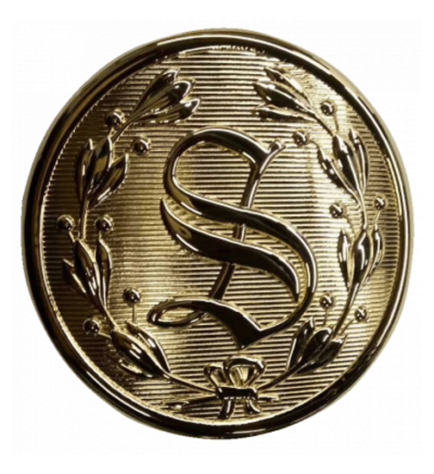 Set Of Santa "S" With Wreath Professional Removable Buttons - Santa's ...